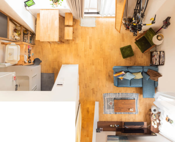 「グリーン」と「大きなキッチン」が訪れる人をもてなす。ふたり暮らしの2LDK | folk